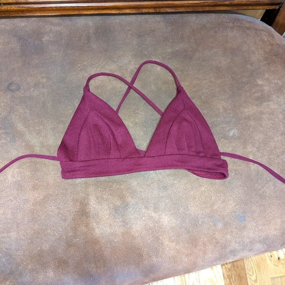 Zaful | Swim | Maroon Bikini Top | Poshmark